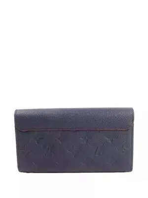 LOUIS VUITTON Marine Monogram-pattern Bifold Long Wallet - Blue