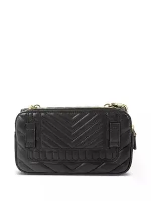 BVLGARI Serpenti Forever Chevron-quilted Calfskin Crossbody Bag - Black