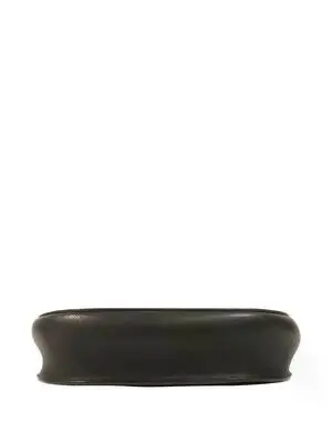Celine Trotteur Leather Shoulder Bag - Black