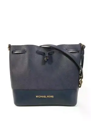 Michael Kors Drawstring Leather Shoulder Bag