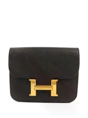 Hermès Constance Slim Bifold Wallet - Black