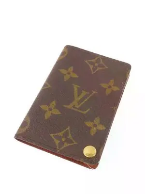 LOUIS VUITTON Porte Cartes Credit Pression Monogram Canvas Card Holder