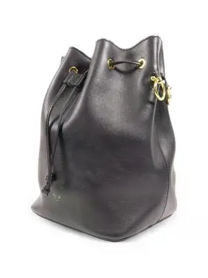 Fendi Drawstring Leather Shoulder Bag