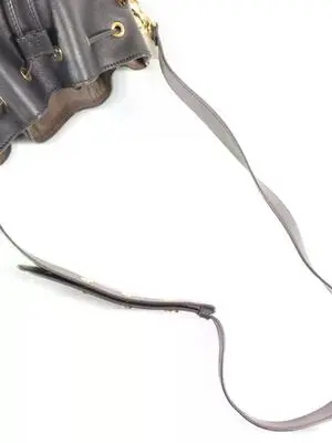 Fendi Drawstring Leather Shoulder Bag