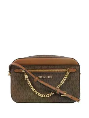 Michael Kors Monogram Print Chain-link Shoulder Bag