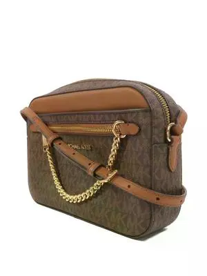Michael Kors Monogram Print Chain-link Shoulder Bag