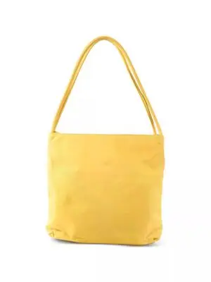 Prada Logo-plaque Shoulder Bag - Yellow
