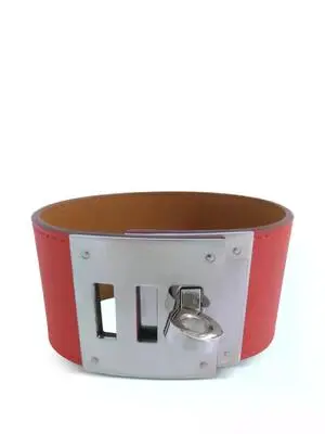 Hermès Kelly Dog Leather Bracelet - Orange