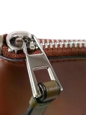 Loewe Anagram Embossed Leather Clutch Bag