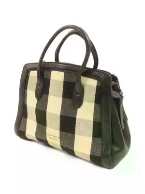 Kate Spade New York Check-pattern Leather-trim Shoulder Bag