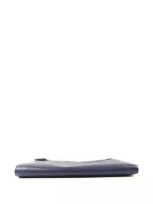 Mcm Grained Leather Clutch Bag