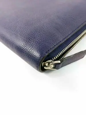 Mcm Grained Leather Clutch Bag