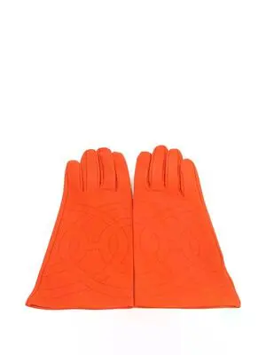 Hermès Perforated Leather Gloves