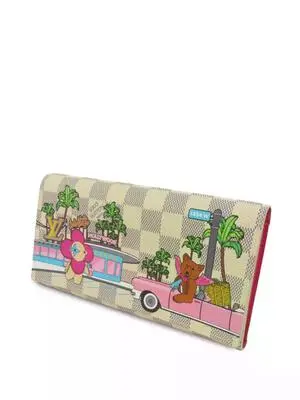 LOUIS VUITTON Vivienne Holiday Damier Azur Wallet