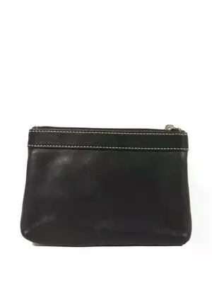 COACH VINTAGE Pleated Leather Pouch - Black