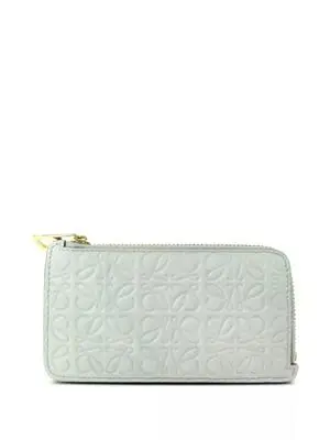 Loewe Anagram-embossed Card Holder - Blue
