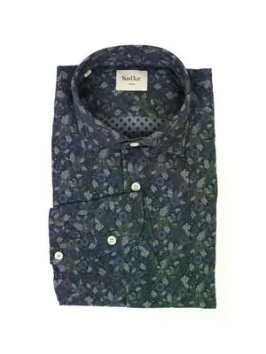 KOIKE BARCELONA Floral-print Shirt - Blue