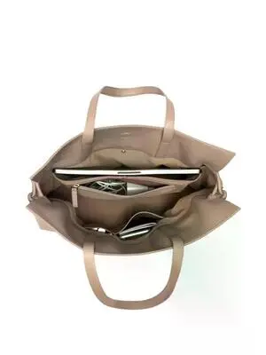 ESIN AKAN Emma Drawstring Leather Tote Bag