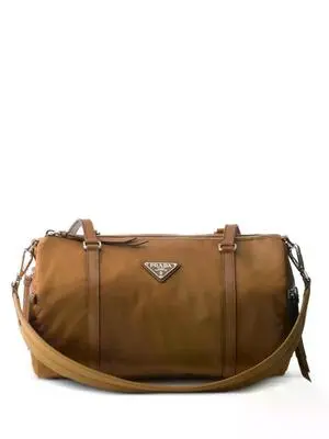 Prada Re-nylon And Saffiano Leather Duffel Bag