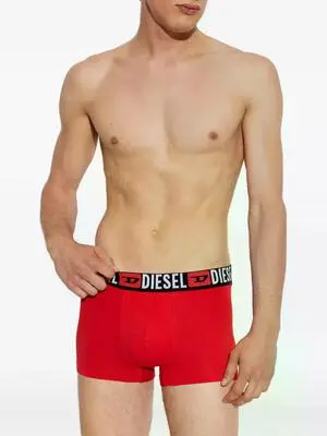 DIESEL® Logo-waistband Three-pack Boxer - Red