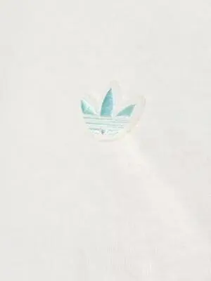 Adidas Logo-embroidered Graphic-print T-shirt