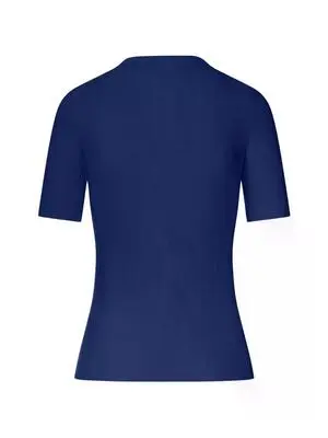 Fendi Ribbed Short-sleeve Crew Neck Sweater