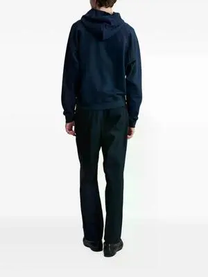 A.p.c. Logo Print Raglan Sleeve Hoodie - Black