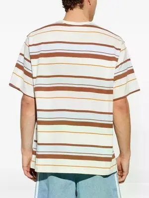 Adidas Striped Logo-patch T-shirt