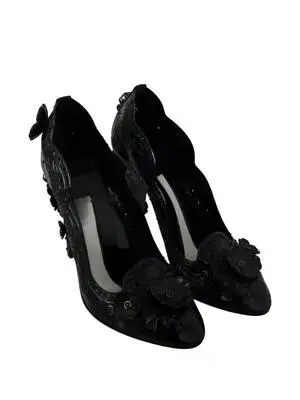 Dolce & Gabbana Flower-embellished Cinderella Pumps