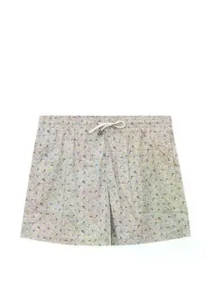 Canali Sailboat-print Swim Trunks