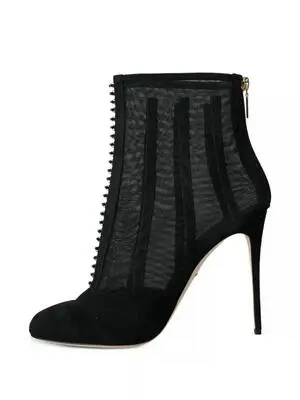Dolce & Gabbana Suede Mesh-panel Ankle Boots