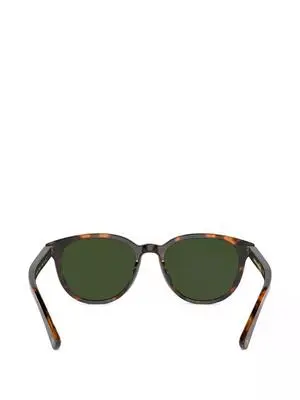 BROOKS BROTHERS EYEWEAR Round-frame Tortoiseshell-effect Sunglasses