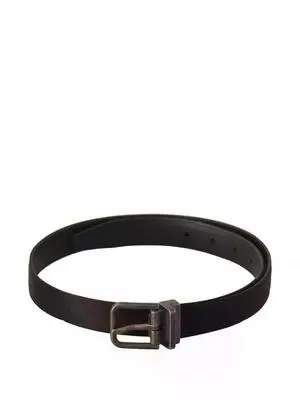 Dolce & Gabbana Metal-buckle Leather Belt - Black