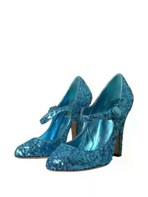 Dolce & Gabbana Sequin-embellished Mary Jane Pumps