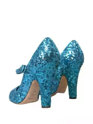 Dolce & Gabbana Sequin-embellished Mary Jane Pumps