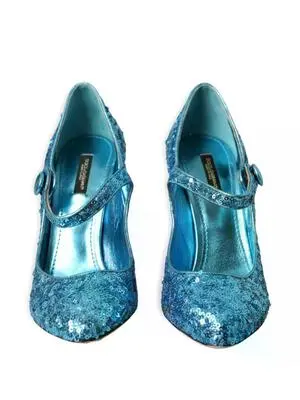 Dolce & Gabbana Sequin-embellished Mary Jane Pumps
