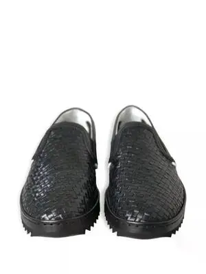 Dolce & Gabbana Woven Leather Loafers
