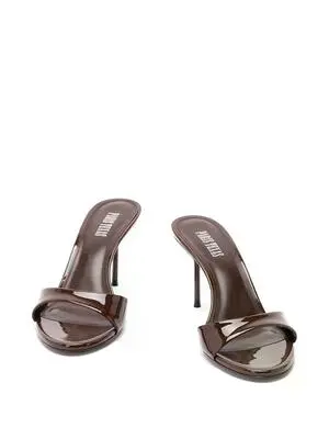 Paris Texas Patent Finish Stiletto Heel Mules