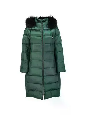 CARACTÈRE Hooded Coat - Green