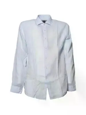 XE Long-sleeve Spread-collar Shirt - Blue