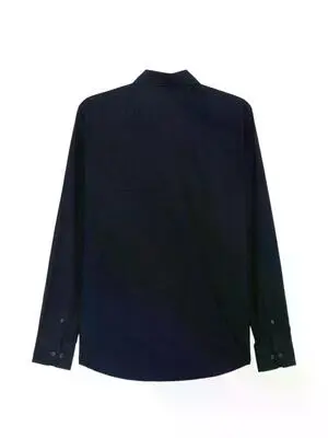 Karl Lagerfeld Floral-embroidered Shirt - Blue