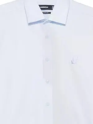 Karl Lagerfeld Logo-embroidered Long-sleeve Shirt