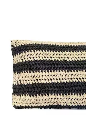 Lola Casademunt Striped Knit Starfish Motif Wristlet