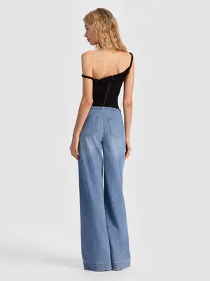 Alice + Olivia Bianca Twisted Bodysuit