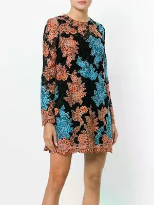 Dolce & Gabbana Floral Crochet Shift Dress