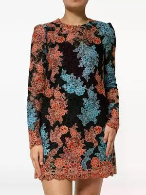 DOLCE & GABBANA Dolce & Gabbana Floral Crochet Shift Dress