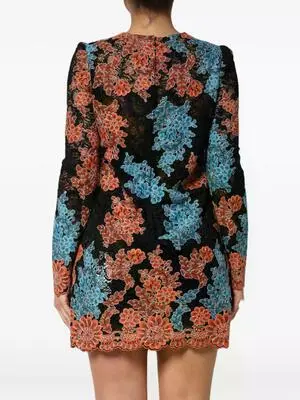 Dolce & Gabbana Floral Crochet Shift Dress