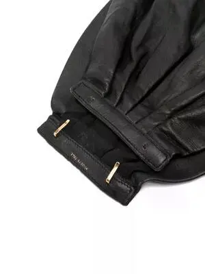 Valentino Garavani Gathered Leather Belt
