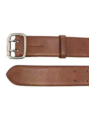 Gianfranco Ferre Double-prong Buckle Belt - Brown