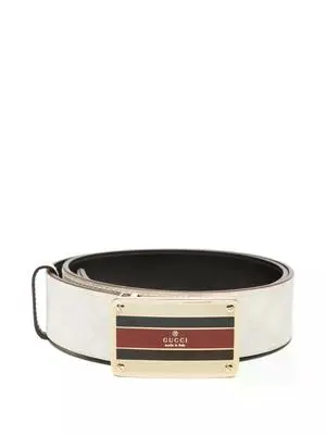 Gucci Gg-supreme Plaque Belt